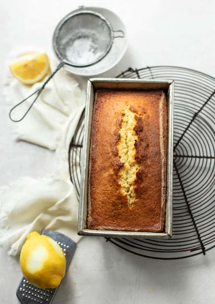 French Lemon Yogurt Cake - Familystyle Food