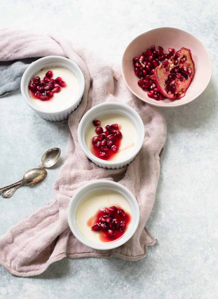 Pomegranate Panna Cotta - Familystyle Food