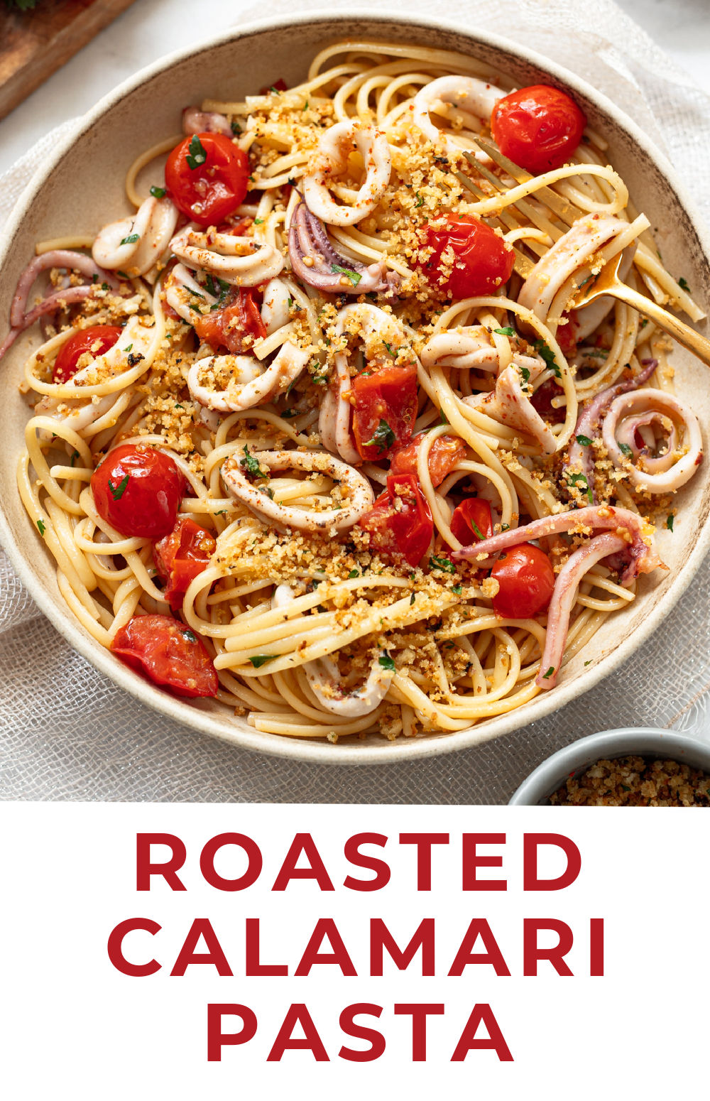 10-Minute Roasted Calamari Pasta - Familystyle Food