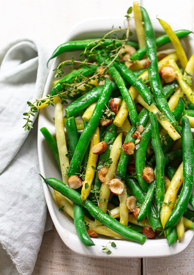 Nutty Buttered Green Beans - Familystyle Food