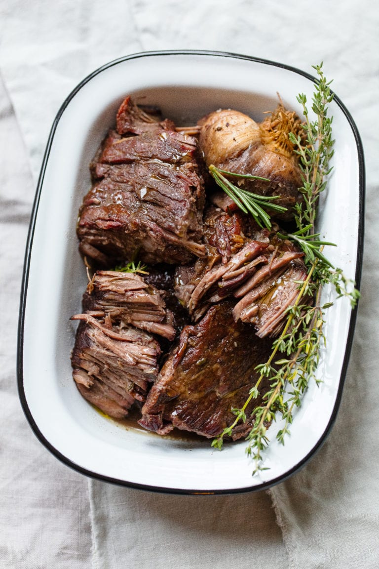 Meltingly Tender Red Wine Braised Short Ribs - Familystyle Food