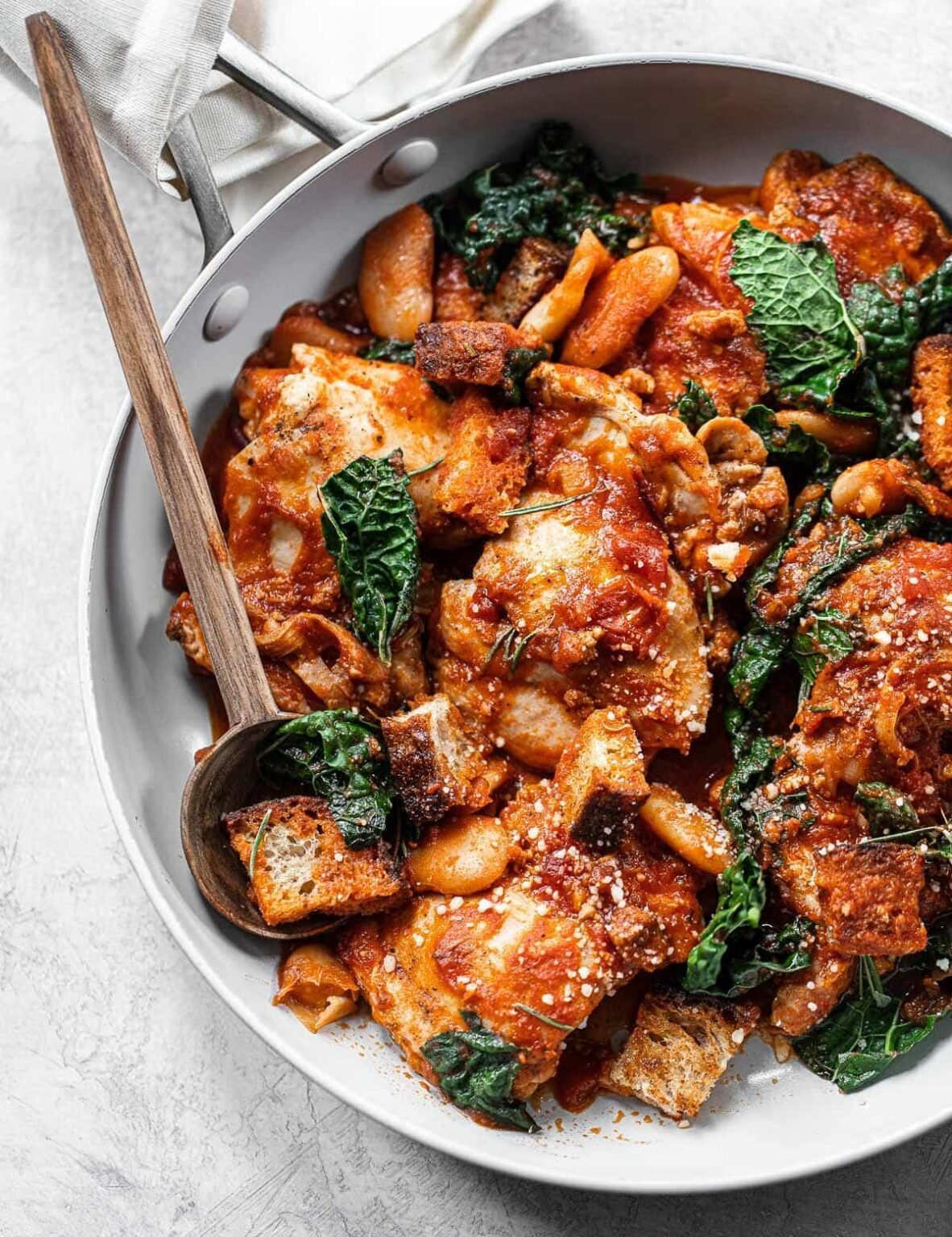 Tuscan Chicken with White Beans - Familystyle Food