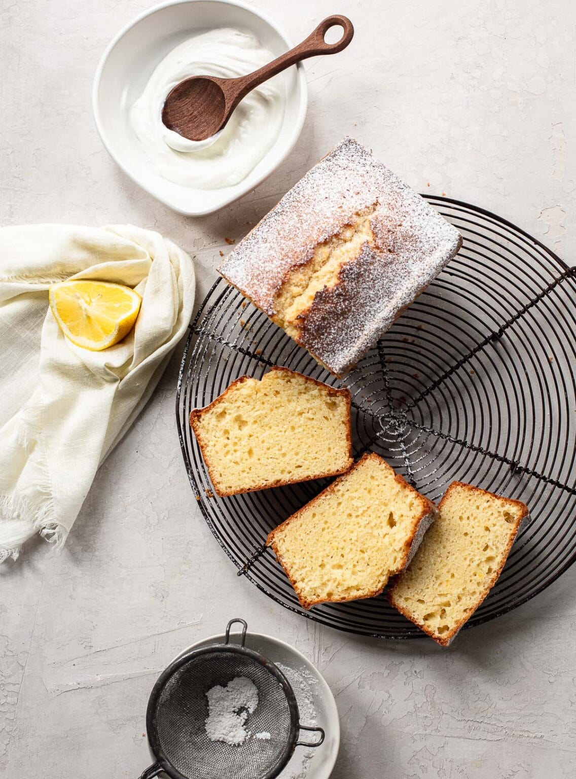 French Lemon Yogurt Cake - Familystyle Food