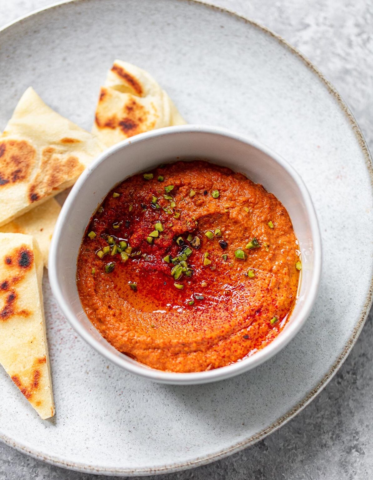 Muhammara (Roasted Red Pepper Dip) - Familystyle Food