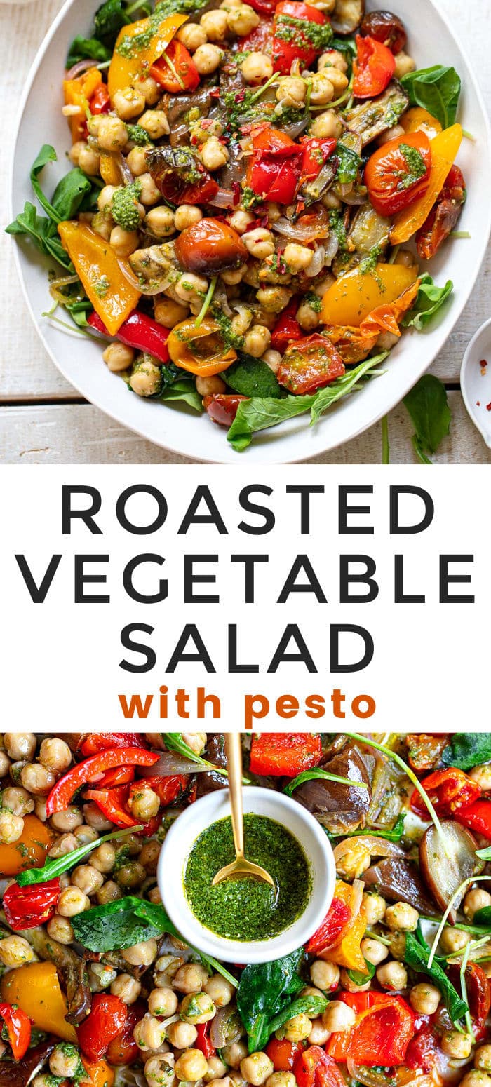 Roasted Vegetable Salad - Familystyle Food