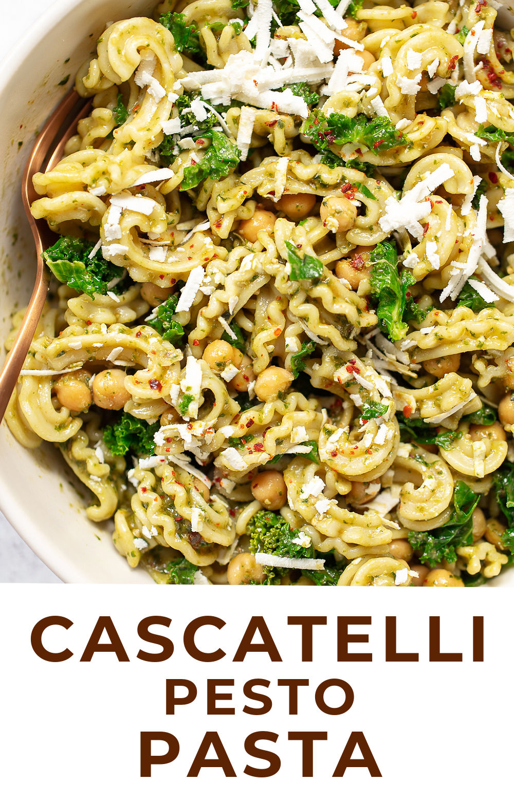 Cascatelli Pesto Pasta - Familystyle Food