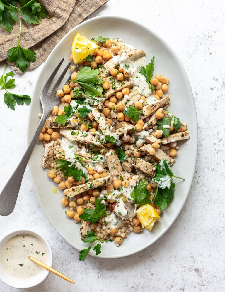 Za'atar Chicken Breasts with Chickpeas - Familystyle Food