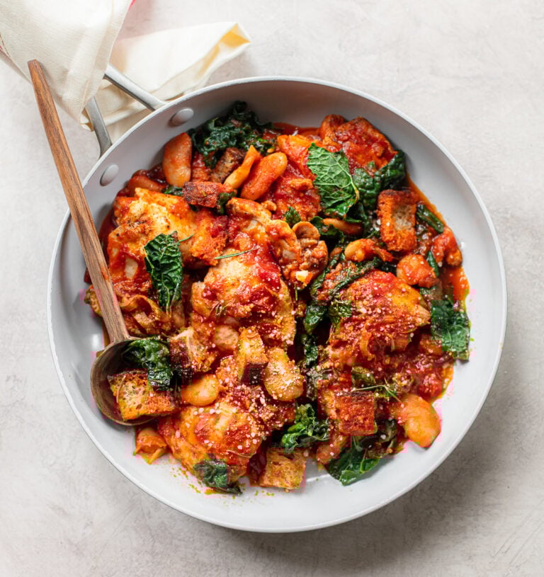 Tuscan Chicken with White Beans - Familystyle Food