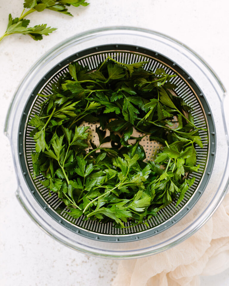 How to Chop & Store Parsley (Fresh All Week!) - Familystyle Food