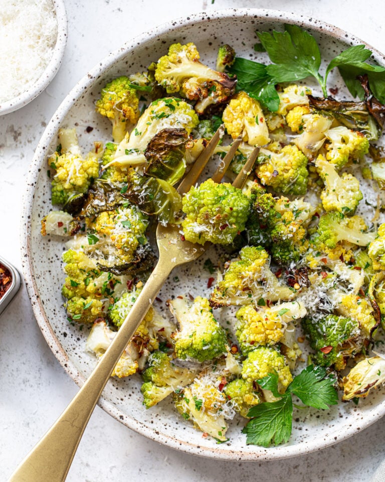 Parmesan Roasted Romanesco - Familystyle Food