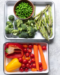 Vegetable Pasta Primavera with Cream Sauce - Familystyle Food