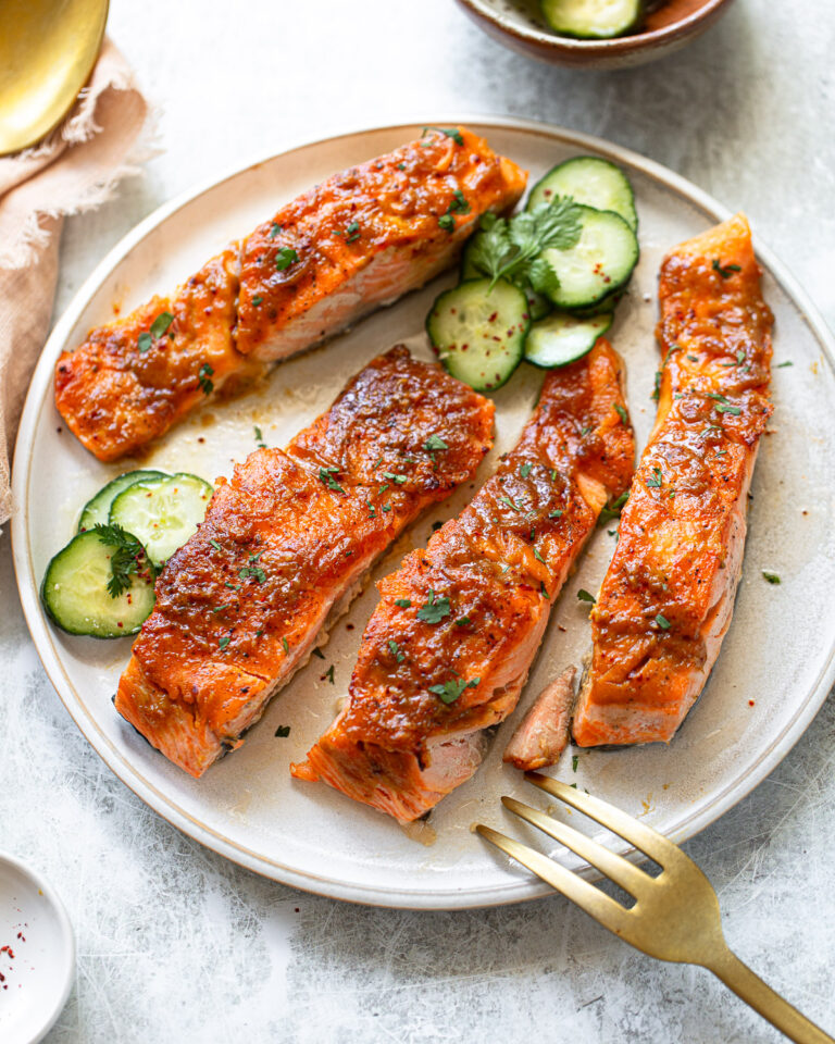 Dijon Maple-Glazed Salmon - Familystyle Food