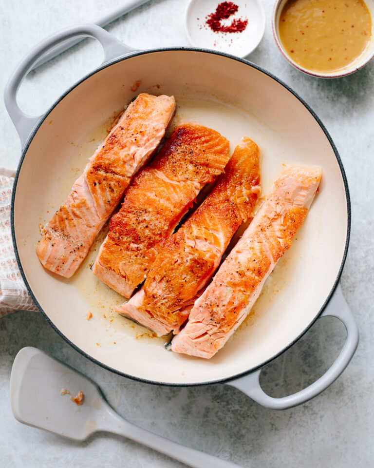 Dijon Maple-Glazed Salmon - Familystyle Food